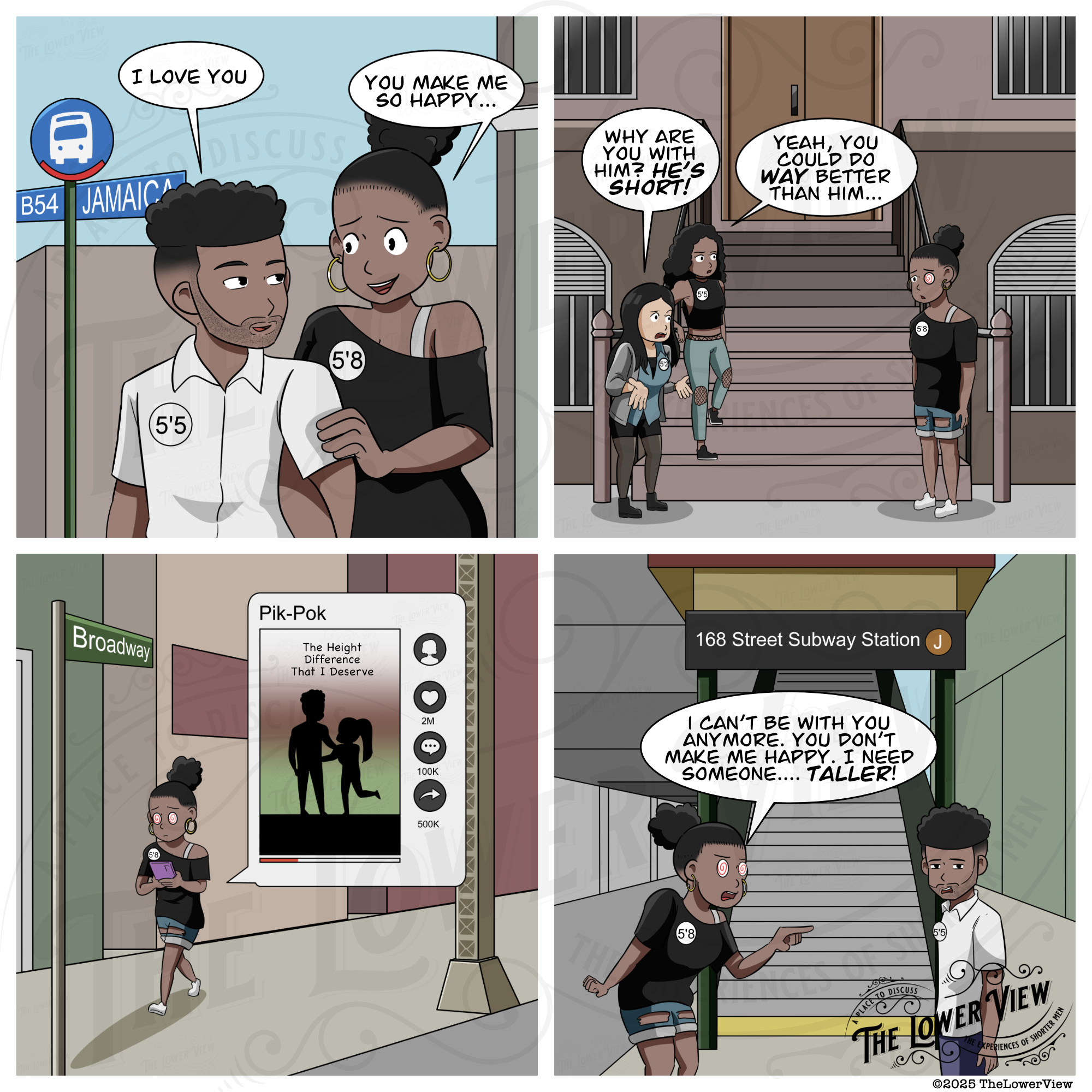 Under The Influence | Short Men Meme Art | The Lower View